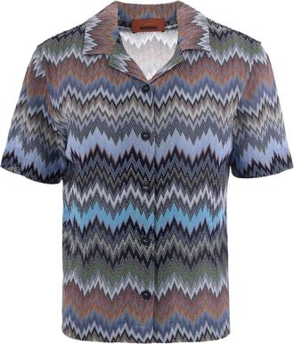 Missoni Femme, Blouses et Chemises, Multicolore, Taille: 40 FR Bowling Shirt