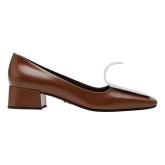 Prada Elegante Absatz Decollete Schuhe - - Shoes - Damen - Braun - 41 EU