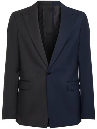 Karl Lagerfeld x Cara Delevingne blazer bicolore - Bleu