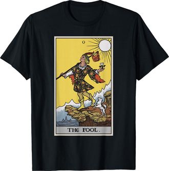The Ghoulish Garb The Fool Tarotkarte Heidnische Hexe Okkulte Wahrsagung T-Shirt