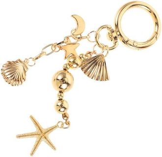 Milisten Porte-Cl&eacute;s Charm Femmes Accessoires Paquet &agrave; Main Coquillage Breloques Plage Pendentif D&eacute;coration