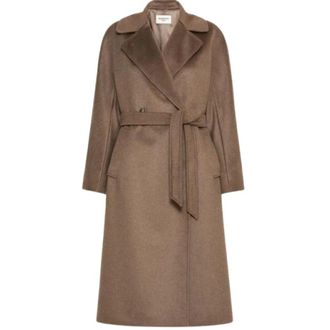 Max Mara Resina Robenmantel Lang - - Coats - Damen - Braun - XS