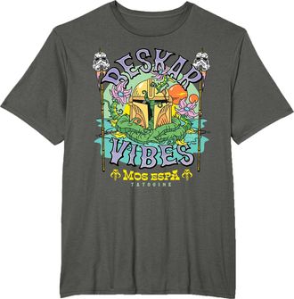 Star Wars The Mandalorian Beskar Vibes Mos Espa Surf Beach T-Shirt