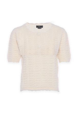 Faina Pullover Damen Wollwei&szlig;