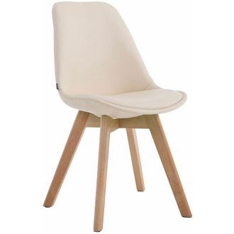 Clp Chaise de salle &agrave; manger manado &agrave; la nature de Blau, colore : Cr&egrave;me