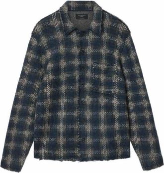 AllSaints Menard - Gilet - Bleu pierre de lune