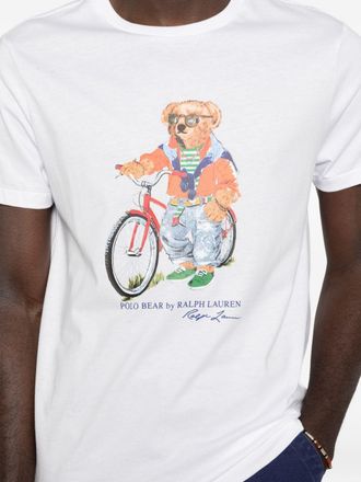 Polo Ralph Lauren Mens T-Shirt Polo Bear White Cotton T-Shirts And Polos