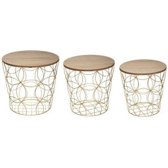 Atmosphera Atmosphera - Lot De 3 Tables Dores Kumi