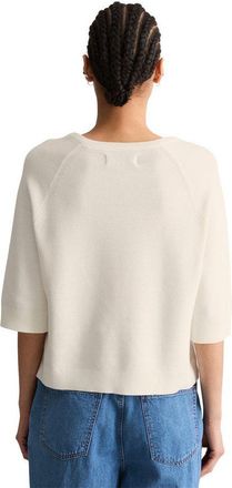 Marc O'Polo Denim Rundhalspullover 3/4 Arm, locker geschnitten