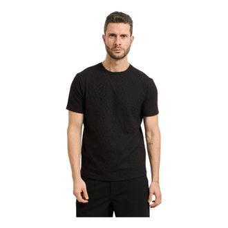 A|X Armani Exchange Homme, Tops, Noir, Taille: S T-shirt Slim Fit en jersey jacquard merceris&eacute;