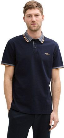 Tom Tailor Poloshirt POLO WITH PRINT (1-tlg) mit Stretch