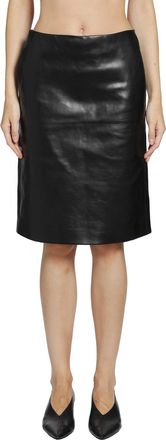 Jil Sander Leather Skirt