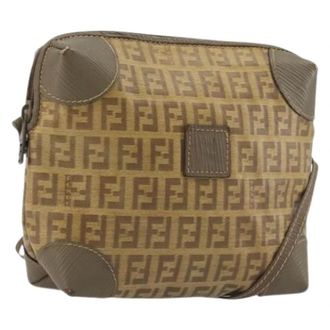 Fendi Pre-owned Vintage Zucchino Schultertasche - - Pre-owned - Damen - Braun - ONE SIZE