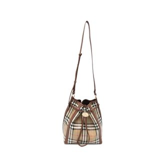 Burberry Kleine Karomuster-Bucket-Bag - - Bags - Damen - Beige - ONE SIZE
