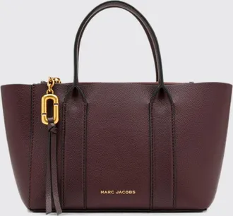 Marc Jacobs Mini-Tote The Pop J Marc Work Tote aus genarbtem Leder mit Schulterriemen