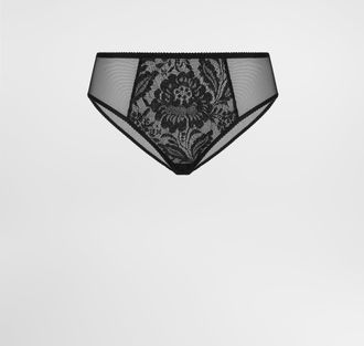Dolce & Gabbana Slip Aus Spitze Und T&uuml;ll - Frau Unterw&auml;sche Schwarz 3
