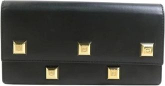 Ferragamo Portefeuille Long Pre-owned (Bi-pli) - Femme - Pre-owned - Noir - Taille: ONE Size