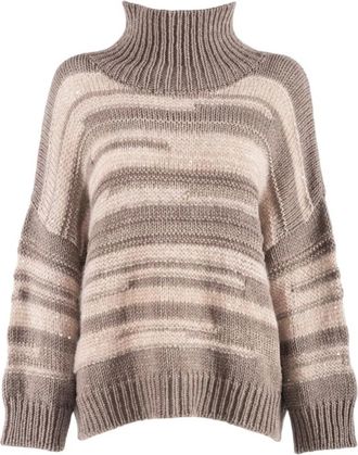 Nenette Maglia Strass - Femme - Pulls - Brun - Taille: 36 FR
