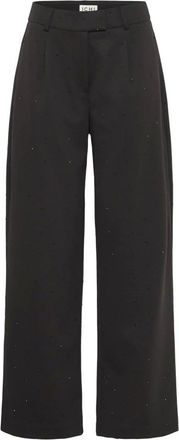 Ichi Ichi, Femme, Pantalons, Noir, Taille: 36 FR Wide Pantalons