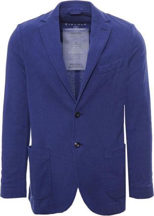 Circolo 1901 Homme, Vestes, Bleu, Taille: XL Oxford Jacket