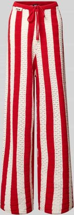 Karo Kauer Strickhose mit Label-Detail und elastischem Bund