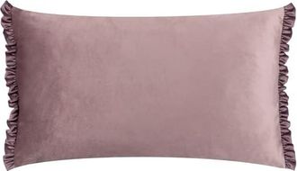 furn. Wylder Nature Tilly Velvet Fransen Kissenbedeckung, Heather/Smoke