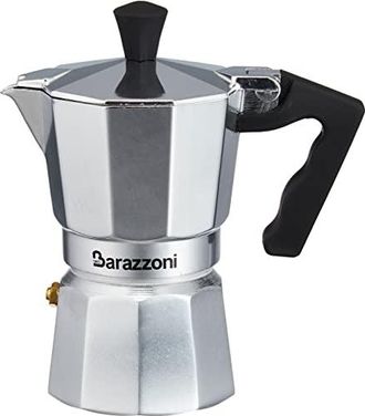 Barazzoni Espressokocher aus Aluminium, 2 Tassen, 2 Cups, Grau