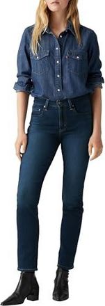 Levi's Femme Jeans 724 High Rise Straight, Blue Swell, 34W / 32L