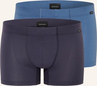Hanro 2er-Pack Boxershorts Cotton Essentials grau