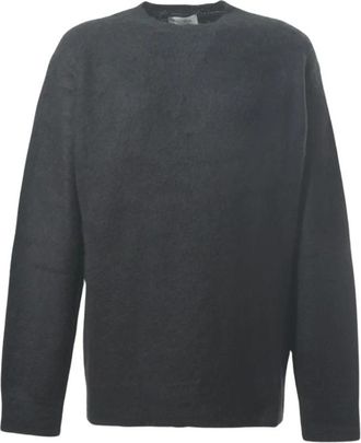 Laneus Leichter Pullover mit Rundhalsausschnitt - - Knitwear - Herren - Schwarzk - XL