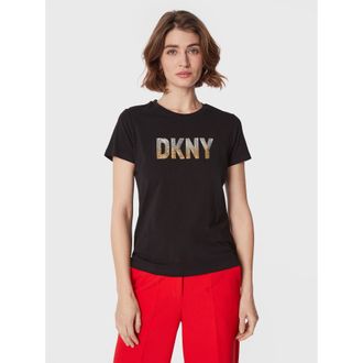 DKNY T-Shirt P2MH7OMQ Schwarz Regular Fit