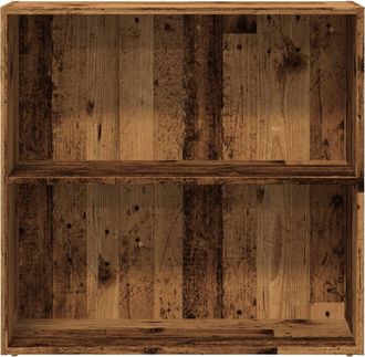 Generic Aufbewahrungs-B&uuml;cherregal, Vertikaler Offener Regal-Organizer, B&uuml;cherregal aus Holzwerkstoff f&uuml;r Wohnzimmer, Schlafzimmer, B&uuml;ro (Altes Holz 26)