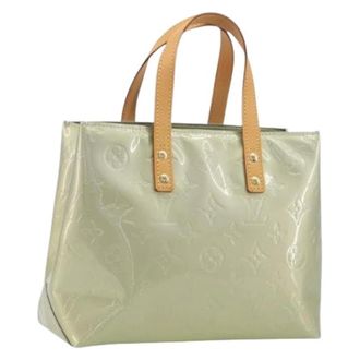 Louis Vuitton Sac &agrave; main en cuir verni Pre-owned - Femme - Pre-owned - Vert - Taille: ONE Size