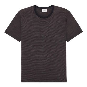 Saint Laurent Crewneck Cassandre - - Tops - Herren - Braun - XL