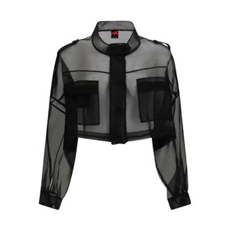 Pinko Pinko, Femme, Blouses et Chemises, Noir, Taille: 38 FR Pinko Sweaters Black
