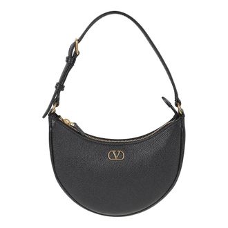 Valentino Garavani VLogo Signature Mini Hobo Bag - - Bags - Damen - Schwarzk - ONE SIZE