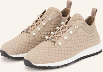 Jimmy Choo London Sneaker Veles Mit Schmuckperlen grau