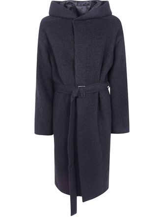 Rick Owens Coat Belted Tower