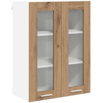 vidaXL vidaXL Armoire suspendue Riga Ch&ecirc;ne artisanal 60 x 31 x 80 cm