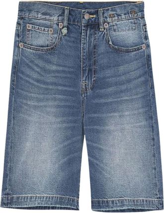 R13 Femme, Shorts, Bleu, Taille: W26 Janis Long Short