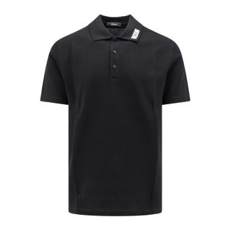 Versace Homme, Tops, Noir, Taille: M Polo Logo Ann&eacute;es 90