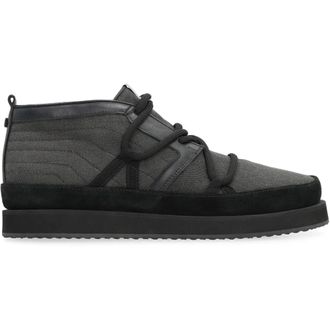 Volta Canvas Mid-Top Sneakers mit Lederdetails - - Shoes - Herren - Grau - 45 EU