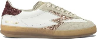 Moaconcept Low-Top Sneaker - Low-Top Sneakers With Glitter Detailing - Gr. 37 (EU) - in Beige - f&uuml;r Damen