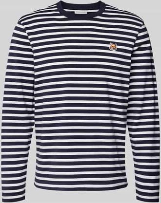 Maison Kitsun&eacute; Longsleeve mit Streifenmuster