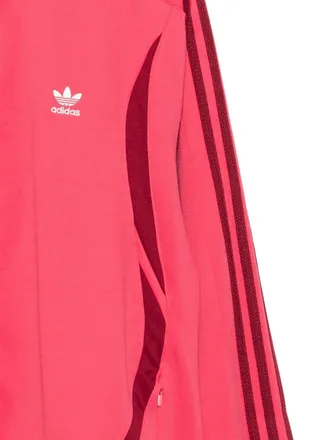 adidas Logo-Striped Track Sweatshirt - Pink