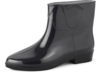 Ladeheid Damen Kurze Gummistiefel LAZT201801 (Schwarz/Schwarz, 39 EU)