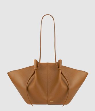 Yuzefi Sac Large Mochi Cuir Grain&eacute; Hazel