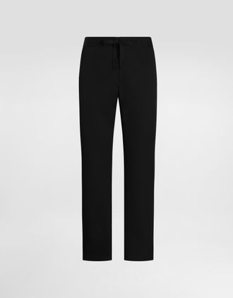 Dolce & Gabbana Jogginghose Aus Technischer Wolle - Mann Hosen Und Shorts Schwarz 48