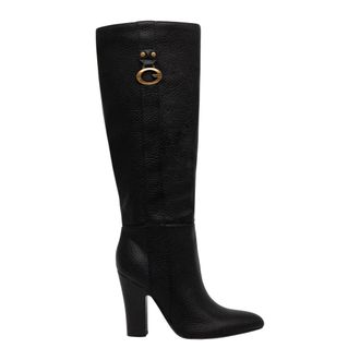 Guess Bottines &agrave; talon bloc Tyne - Femme - Chaussures - Noir - Taille: 35 EU