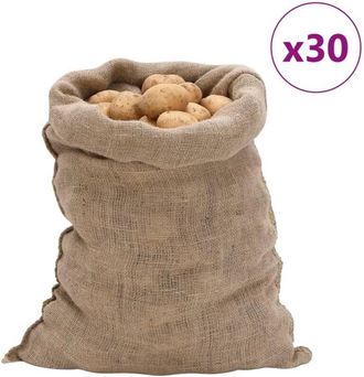 vidaXL Jutes&auml;cke 30 Stk. 60x105 cm 100% Jute 220 g/m&sup2; - Vidaxl